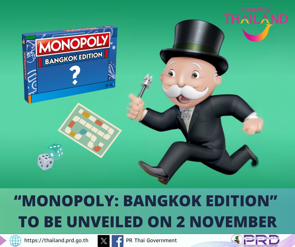 "Monopoly: Bangkok Edition" to be unveiled on 2 November